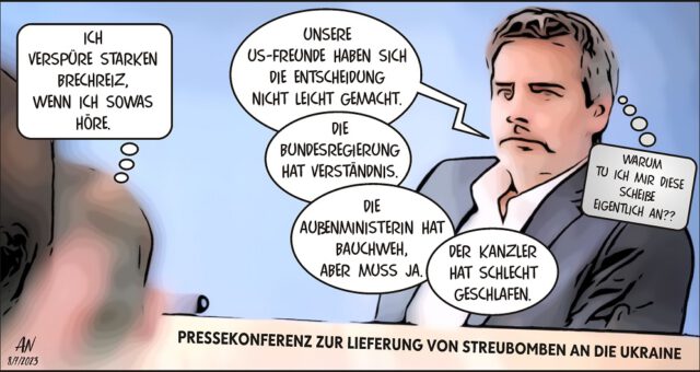 Frank-Walter Steinmeier und die Streubomben: Anscheinend eine innige ...